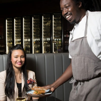 Good service is almost as important as the food